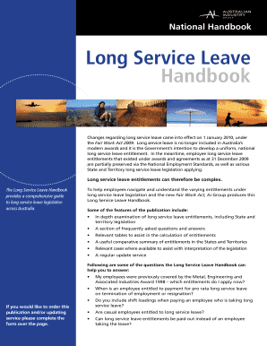 Fillable Online pdf aigroup asn Long Service Leave Handbook ...