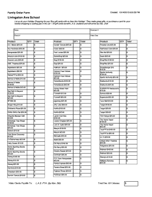 Fillable Online Family Order Form-7pdf Fax Email Print - pdfFiller