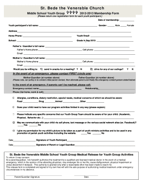 Fillable Online st-bede Bede the Venerable Church Fax Email Print - pdfFiller