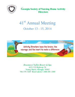 Fillable Online ghca 41st Annual Meeting - Georgia Health Care ...