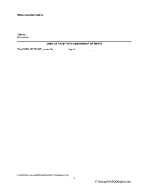 Fillable Online When recorded mail to - Chicago Title Company Fax Email ...
