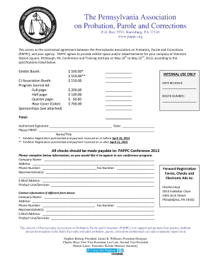 Fillable Online pappc The Pennsylvania Association on Probation Parole ...
