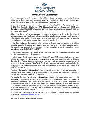 Fillable Online Involuntary Separation Fax Email Print - pdfFiller