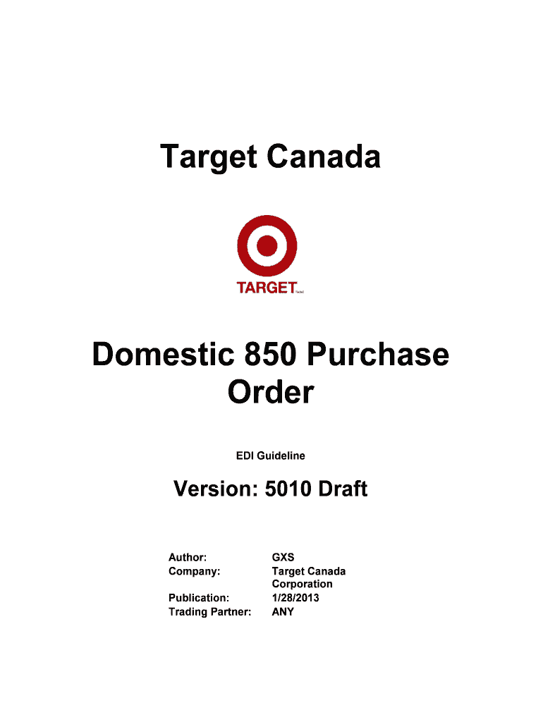 Fillable Online Target Canada Fax Email Print - pdfFiller