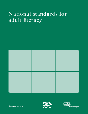 Fillable Online National standards for adult literacy Fax Email Print ...