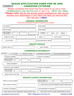 Fillable Online Please complete and send this form back to us via e ...