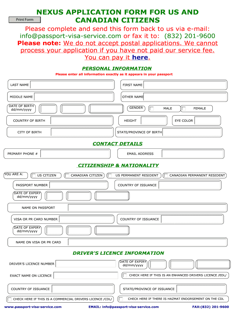 Fillable Online Please complete and send this form back to us via e ...