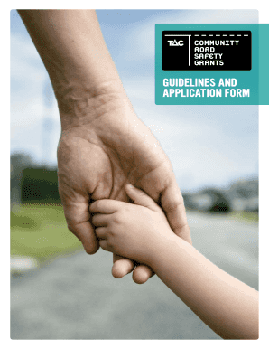Fillable Online GUIDELINES AND APPLICATION FORM - TAC Fax Email Print ...