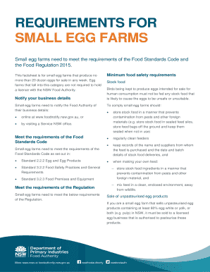 Fillable Online SMALL EGG FARMS Fax Email Print - pdfFiller