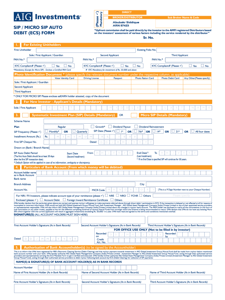 Fillable Online DEBIT (ECS) FORM Fax Email Print - pdfFiller