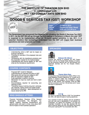Fillable Online GST Seminar Flyer Amended Version 02doc Fax Email Print ...