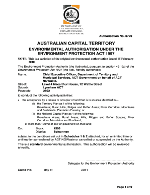 Fillable Online NOTE This is a variation of the original environmental ...