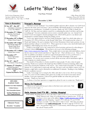 Fillable Online sanjuan LeGette Blue News - San Juan Unified School ...