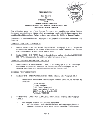 Fillable Online Include the Lump Sum Bid Price of One Hundred Eighty ...