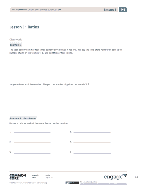 Fillable Online Lesson 1 Ratios - pppsorg Fax Email Print - pdfFiller