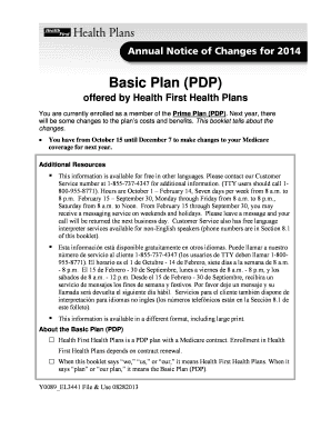 Fillable Online healthfirstindividual Basic Plan PDP ...
