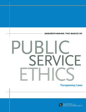 Fillable Online Transparency Laws - Institute for Local Government Fax ...