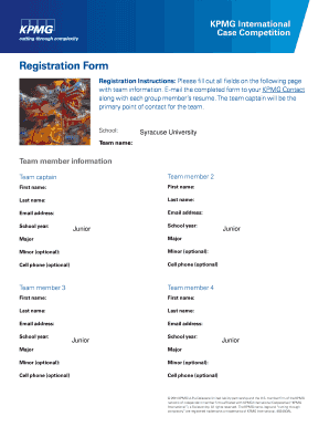 Fillable Online KPMG International Fax Email Print - pdfFiller