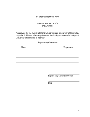 Fillable Online aaunk unk Example 3 Signature Form THESIS ACCEPTANCE Supervisory Fax Email Print ...