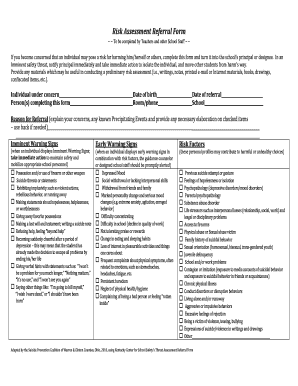 Fillable Online mhrsonline Risk Assessment Referral Form - mhrsonline ...
