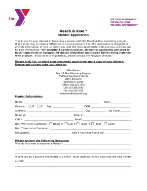 Fillable Online Reach Rise - Gateway Region YMCA Fax Email Print ...
