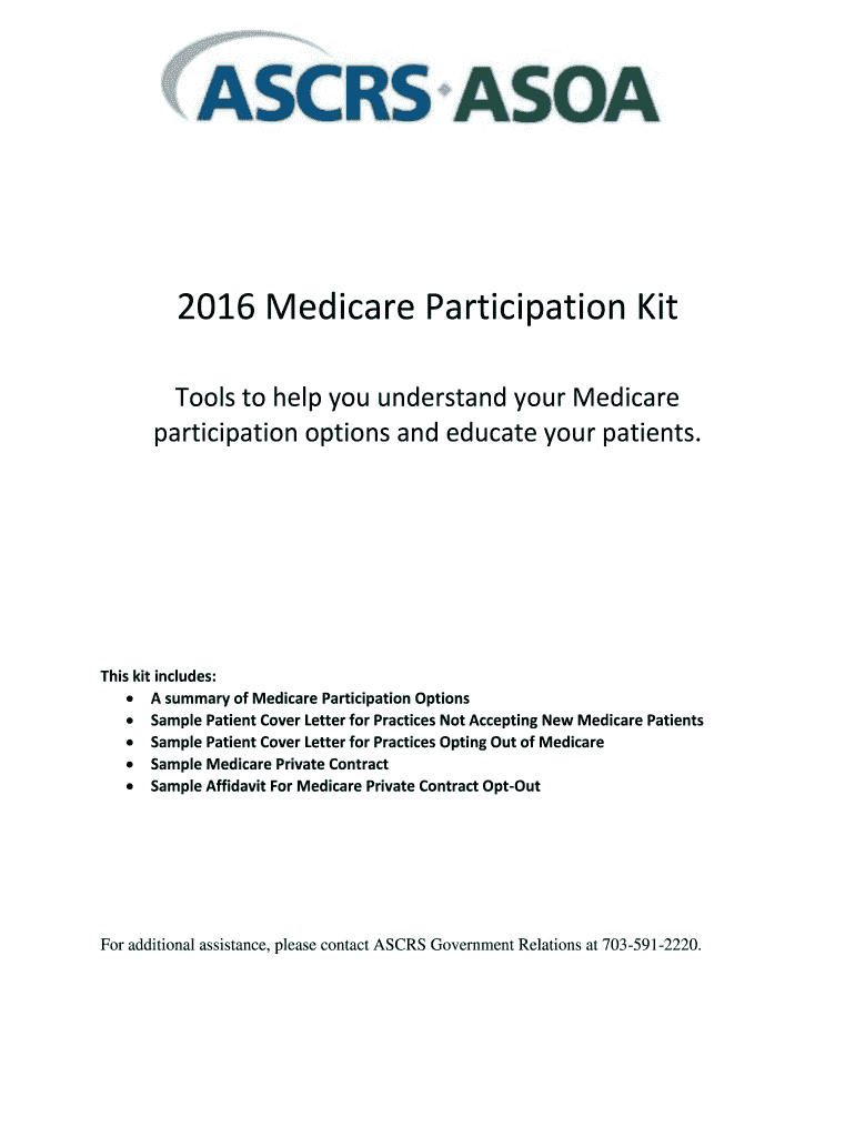 Fillable Online ASCRS 2016MedicareKit PPSV Revdocx D0637316-2DOCX ...