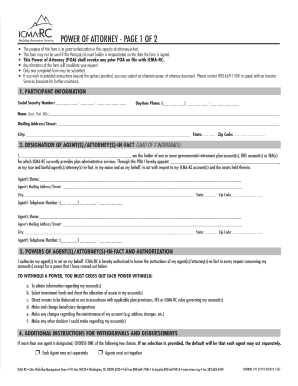 Fillable Online POWER OF ATTORNEY - PAGE 1 OF 2 Fax Email Print - pdfFiller