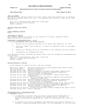 Record Minutes Of Meeting - Fill Online, Printable, Fillable, Blank ...