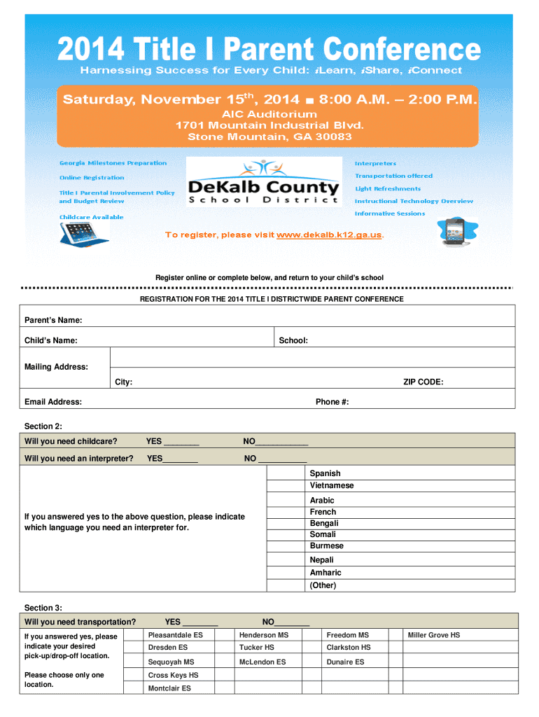 Fillable Online pathacademy To your childs school - PATH Academy ...