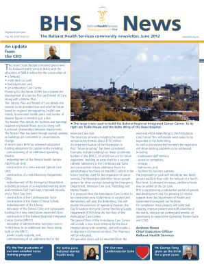 Fillable Online bhs org BHS News - bhs org Fax Email Print - pdfFiller