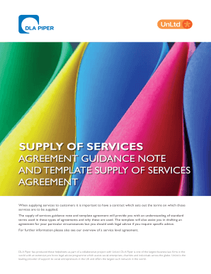 Fillable Online AGREEMENT GUIDANCE NOTE Fax Email Print - pdfFiller