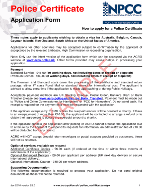 Fillable Online EXAMPLE - acropoliceuk Fax Email Print - pdfFiller