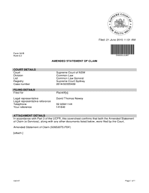 Fillable Online Supreme Court of NSW Fax Email Print - pdfFiller