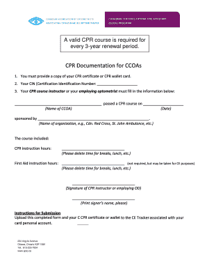 Fillable Online CPR Submission Form Fax Email Print - pdfFiller