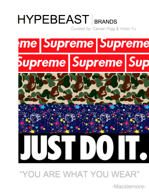 Fillable Online HYPEBEAST BRANDS Fax Email Print - pdfFiller