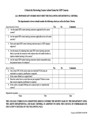 Fillable Online provost ncsu ALL PROPOSED GEP COURSES MUST MEET THE ...