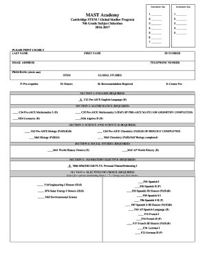 Fillable Online Counselor Use MAST Academy - gomakosorg Fax Email Print ...