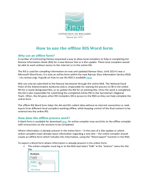 Fillable Online How to use the offline RIS Word form Fax Email Print ...