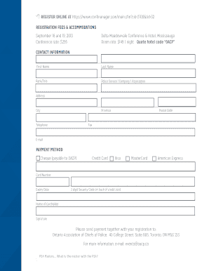Fillable Online Police Discipline in 2013 - oacponca Fax Email Print ...