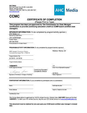 Fillable Online CCMC verification form - MP4doc Fax Email Print - pdfFiller