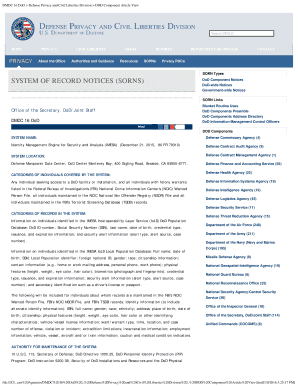 Fillable Online DMDC 16 DoD Defense Privacy and Civil Liberties ...