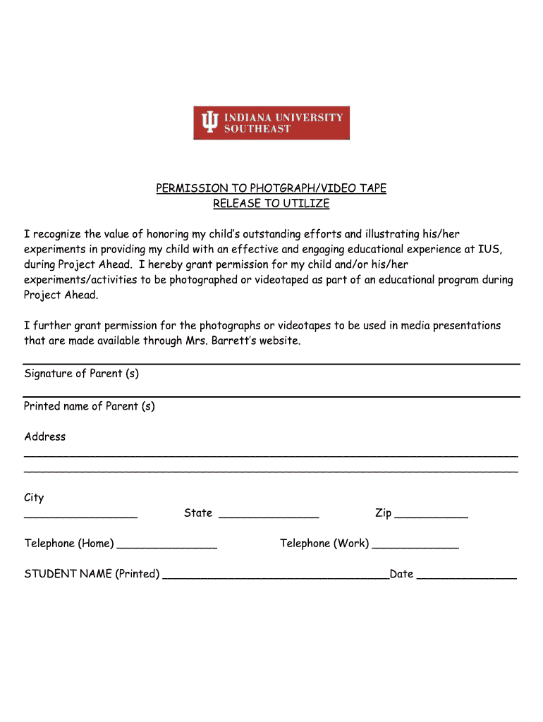 Fillable Online scsd2 k12 in PERMISSION TO PHOTGRAPHYdoc Fax Email ...