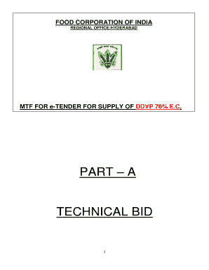 Fillable Online fci gov MTF FOR eTENDER FOR SUPPLY OF DDVP 76% E - fci gov Fax Email Print ...