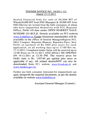 Fillable Online fci gov Revised MTF - fci gov Fax Email Print - pdfFiller