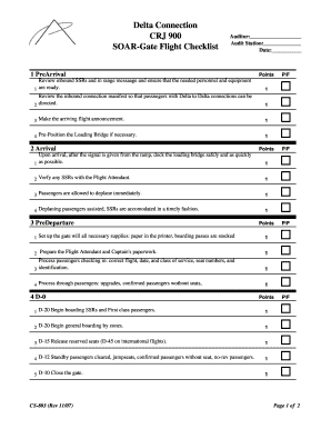 Crj 900 Checklist - Fill Online, Printable, Fillable, Blank | pdfFiller