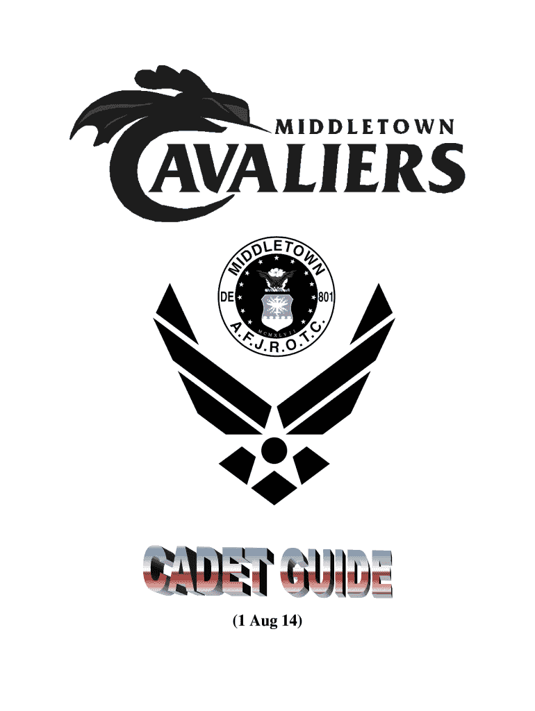 Fillable Online (1 Aug 14) Middletown High School AFJROTC Creed I am a ...