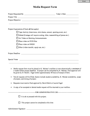 Fillable Online d120 Media Request Form - Mundelein High School Fax ...