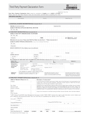 Fillable Online shalibhadra Third Party Payment Declaration Form - Shalibhadra - shalibhadra Fax ...