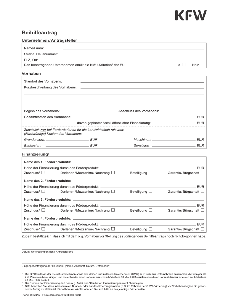 Ausfüllbar Online ifbhh Formular Beihilfeantrag nur fur Banken Fax Email Drucken - pdfFiller