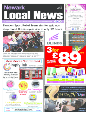 Fillable Online Newark Local News - Nottingham Local News Fax Email ...